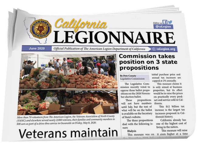 Official Newsletter of The American Legion Department of California ...