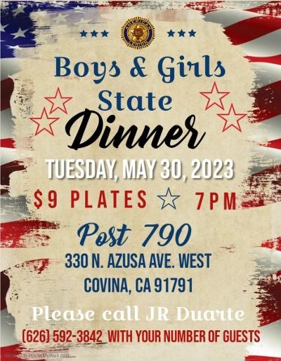 Boys & Girls State Dinner | California American Legion