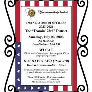 Add an event | California American Legion