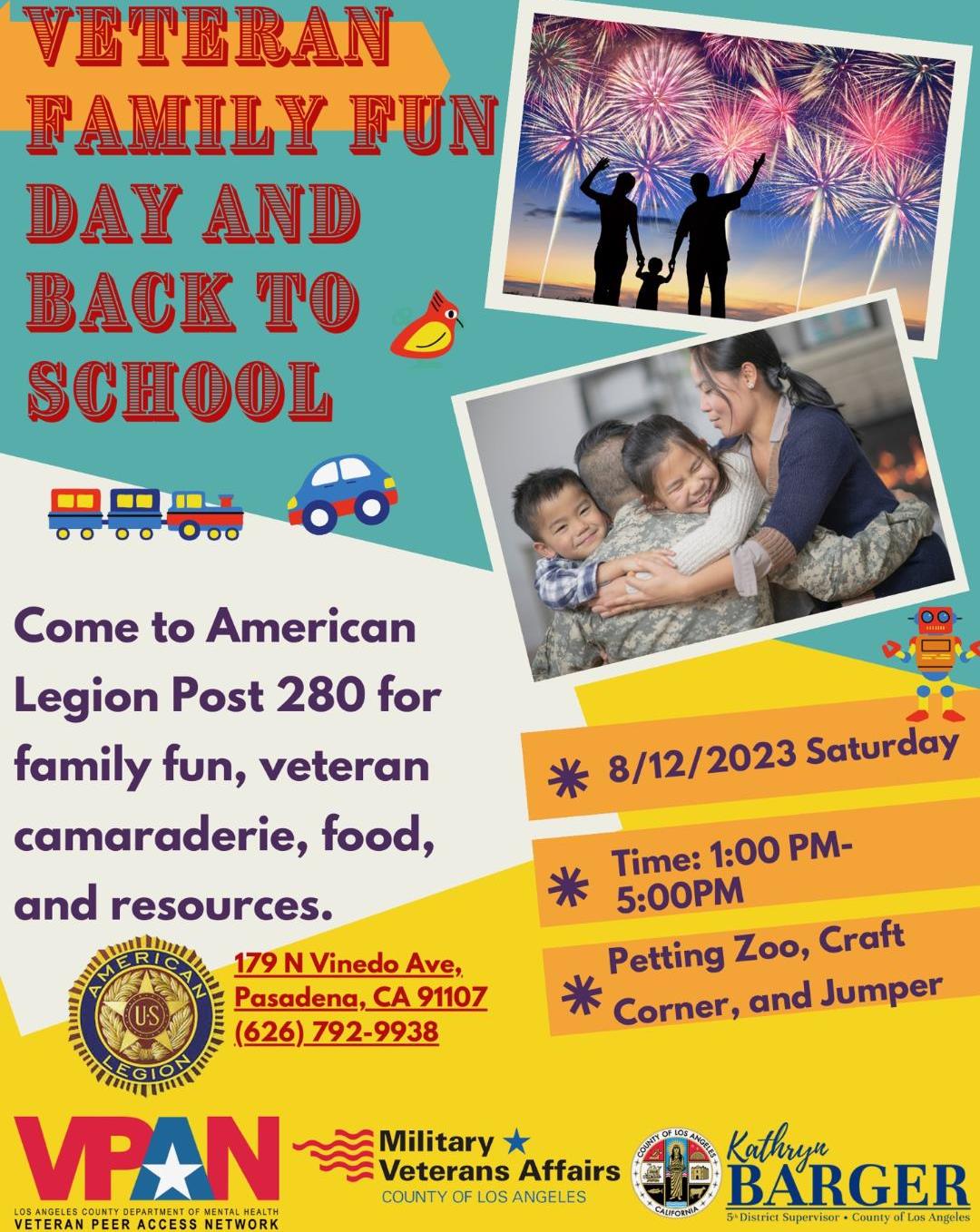 Veteran Family Fun and Back to School | California American Legion